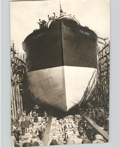 Beautiful VINTAGE 1940s Press Photo HUGE FREIGHTER SHIP 'Talabot ...
