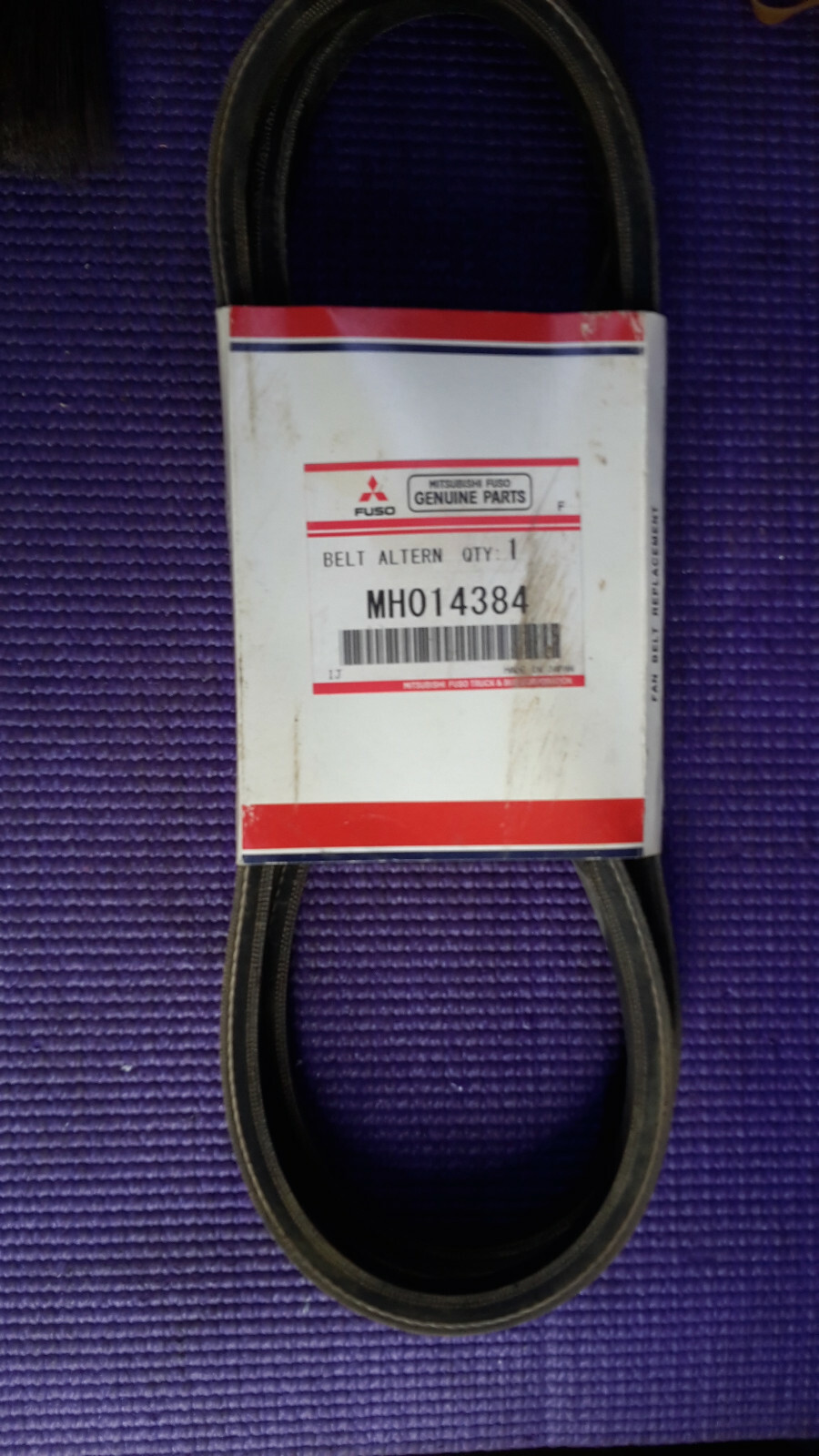 Genuine Mitsubishi FUSO Rosa Air Con Drive Belt Altern MH014384 for ...