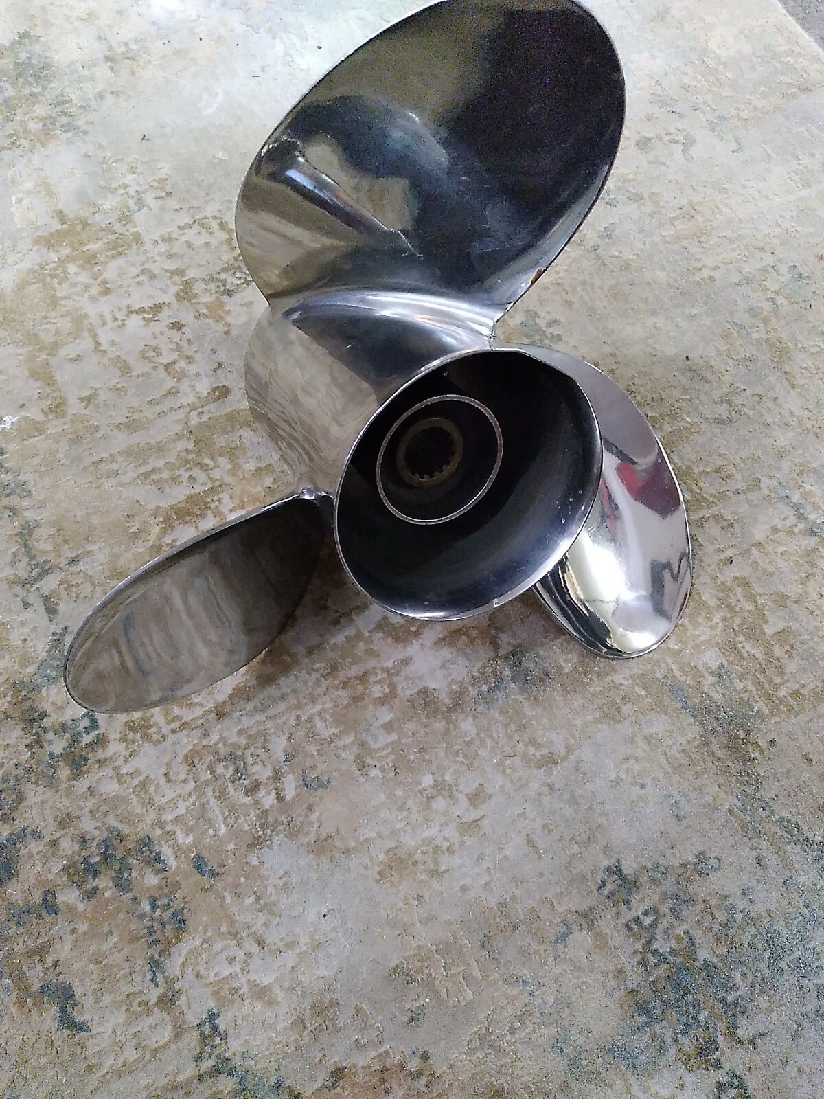 14 1/4 X 20 Yamaha Stainless Steal Prop Left handed prop. | eBay