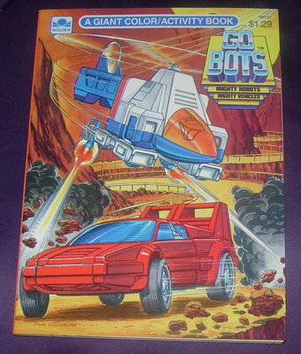 TONKA GO BOTS GOBOTS GIANT COLOR / ACTIVITY BOOK COLORING GOLDEN 1985 ...