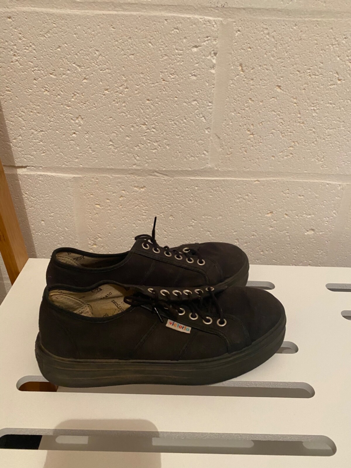 Victoria platform canvas shoes | eBay