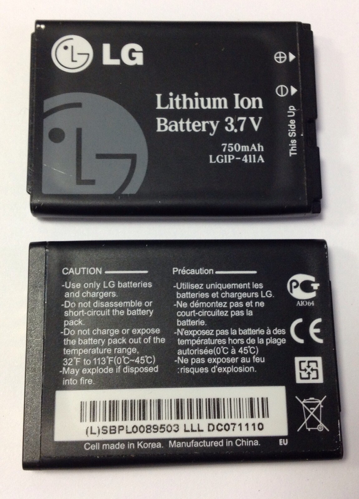 Genuine Original LG Battery Model: LGIP-411A for LG GB102 | eBay