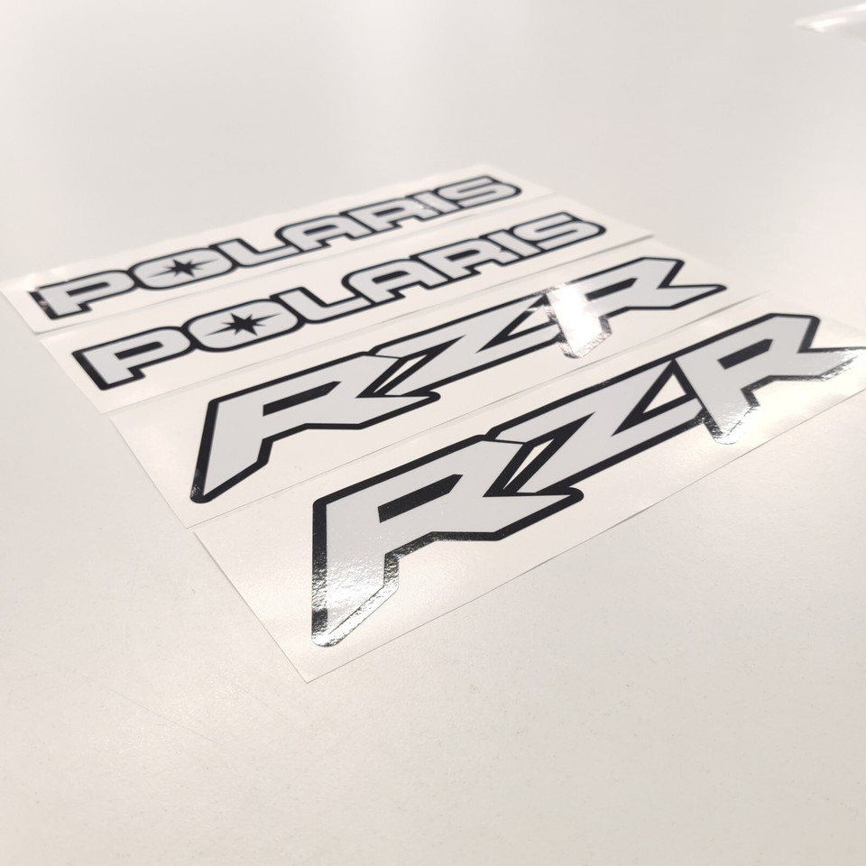 Polaris RZR Aftermarket Replacement Decals / 4pcs / Sticker Set | eBay