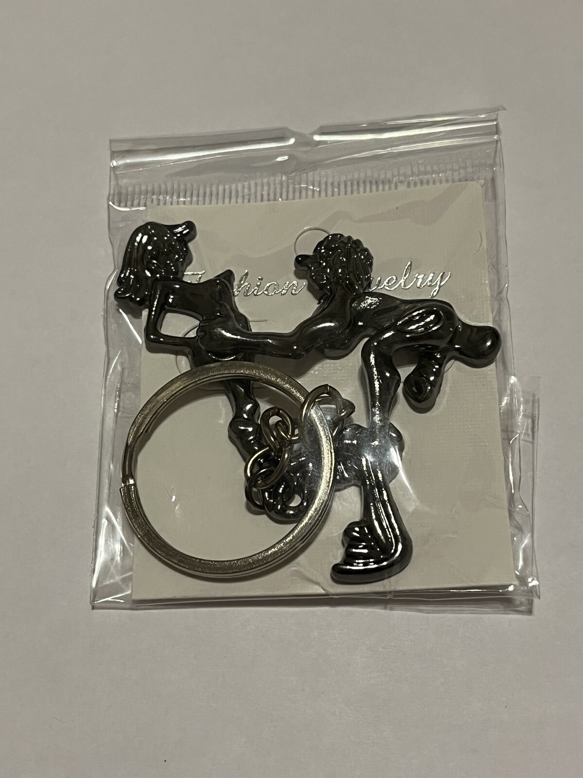 VINTAGE RISQUE NAUGHTY KEY CHAIN, MAN & WOMAN HAVING SEX, NASTY NOVELTY ...