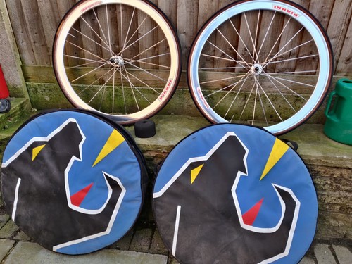 700c time trial TT bike wheels campagnolo titanium hubs PIANNI PETE ...