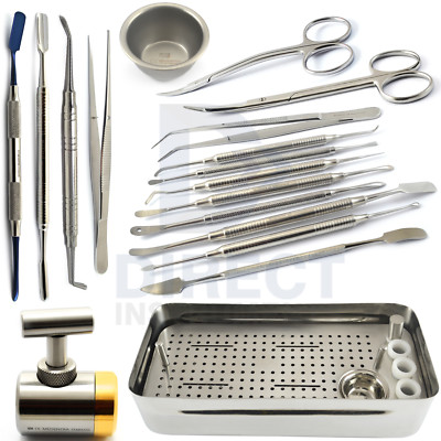 Surgical GRF PRF Box System Kit Implant Mill Bone Crusher Spoon Graft ...