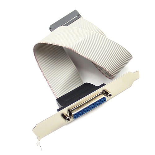 LPT1 parallel port printer I/O adapter DB25 to IDC 26Pin header slot ...