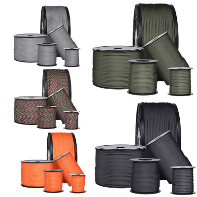 Paracord Spool 550LB Type III 7 Stand 50-1000FT Paracord Cord Rope ...