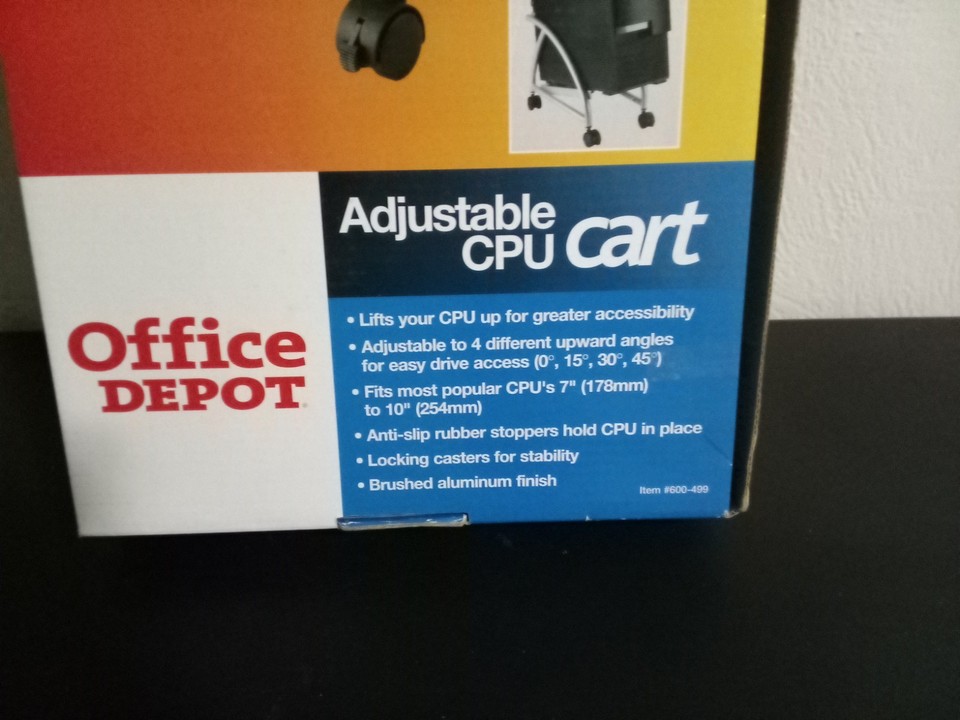Adjustable CPU Cart from Office Depot. New in box. | eBay