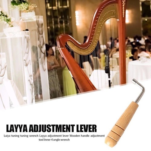 Fine Tuning Lyre Tuning Lever with Wooden Handle for Accurate Lyre ...