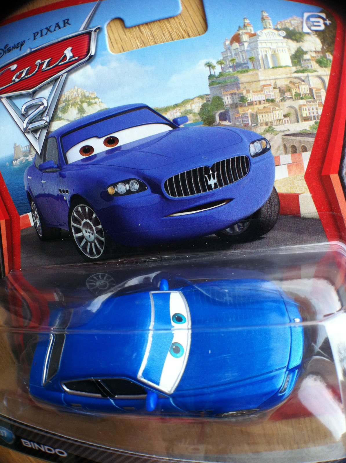 Disney PIXAR Cars 2 BINDO # 37 Blue Maserati brother diecast Italian ...