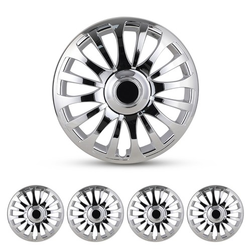 4Pcs/Set 16''Universal Wheel Rim Cover Hubcaps Chrome Center Caps Trim ...