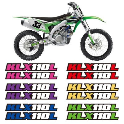 For 2013 Kawasaki KLX110L Motorcycle Swing Arm Decal Sticker Graphics ...
