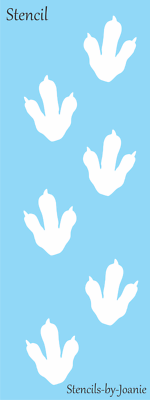 Dinosaur Footprint Border