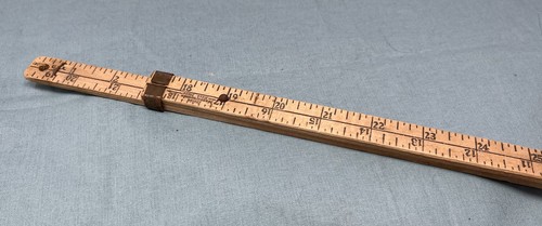 Vintage Yard Stick Adjustable Antique Collectible Measuring Device ...