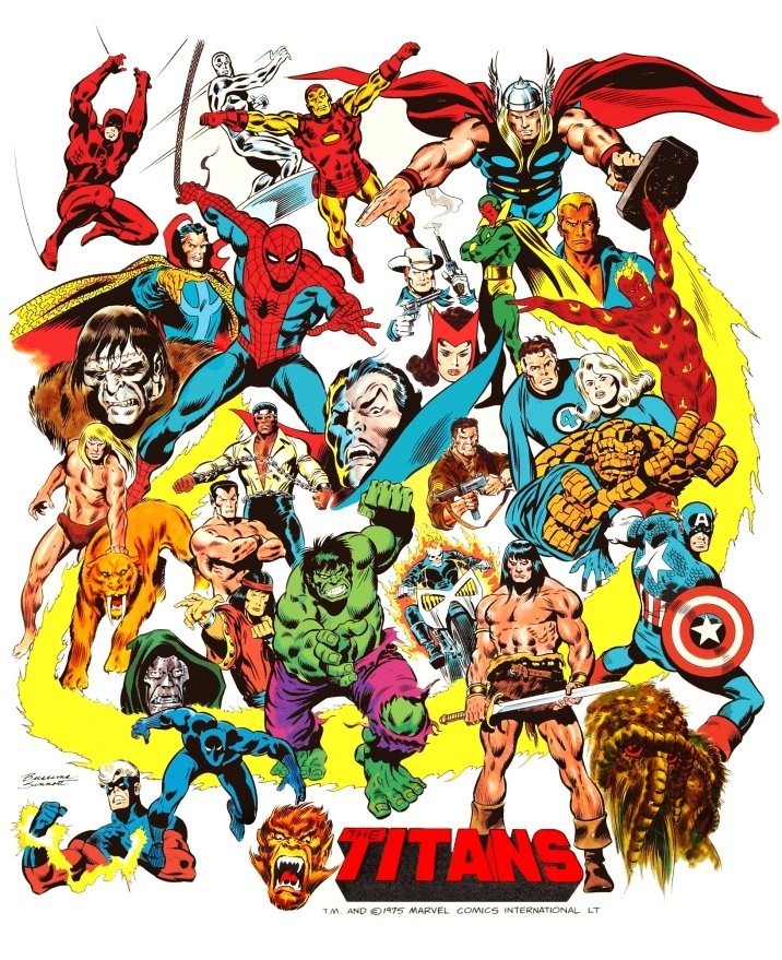 Superhero Marvel Cartoon Characters
