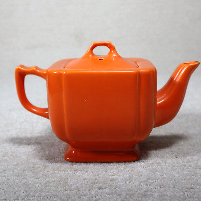 Vintage Homer Laughlin Fiesta Red TEAPOT w/ Lid Fiesta | eBay