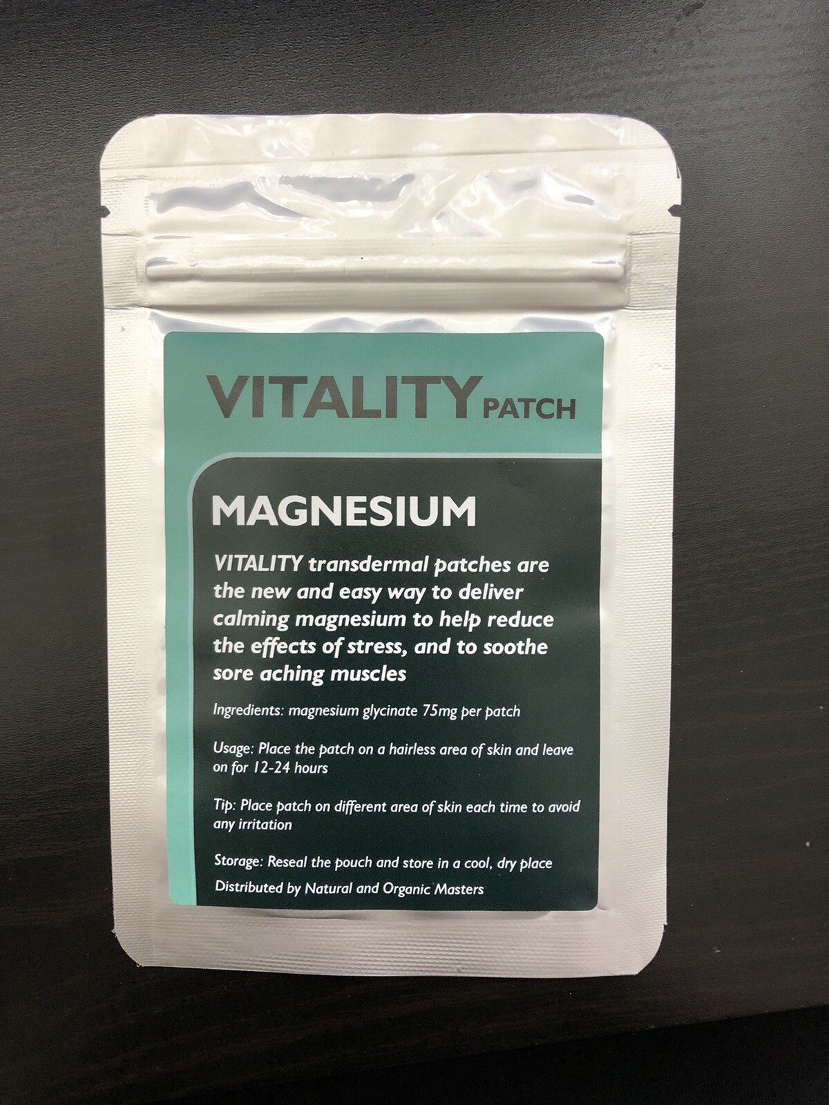 VitalityPatch MAGNESIUM Transdermal Patches - Vitamin Patch - 12 ...