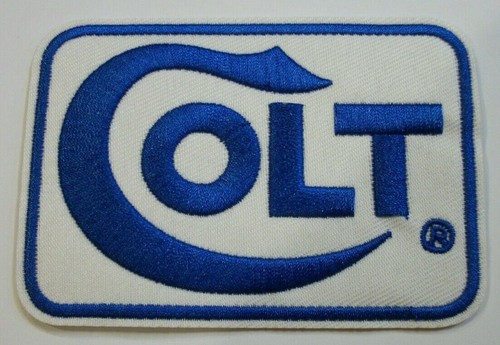 Colt Firearms Embroidered Patch~3 3/4" X 2 1/2"~Gun~Pistol~.45~Iron or ...