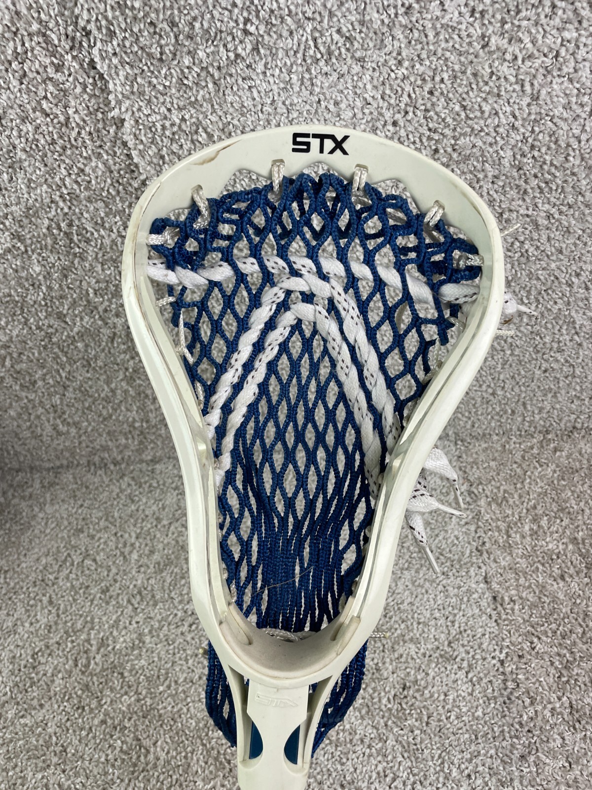 STX AV8 AL6000+Pro Aluminum Open Face 2" Softcoat Mesh Lacrosse Stick ...