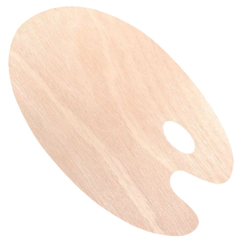 Oil Paint Palette Painting Color Mixer Supplies for Artists Wooden Tray ...