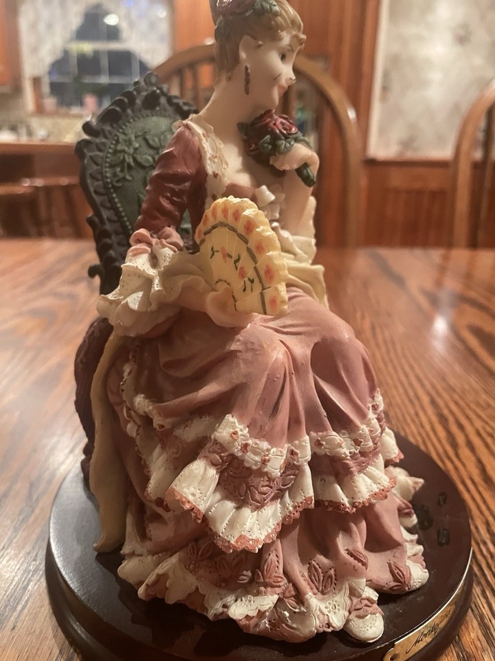 Lady in Red Dress Porcelain Figurine - Montefiori Collection (Italy) | eBay