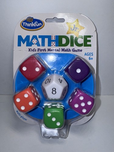 Math Dice Jr ThinkFun Kids First Mental Math Game Multi-Player ...