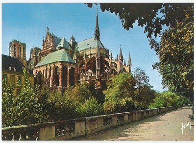 Reims Champagne France, Vintage PC, The Apse of the Cathedral | eBay UK