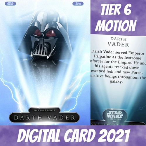 Topps Card Trader Star Wars Darth Vader Tier 6 Event Motion 2021 ...