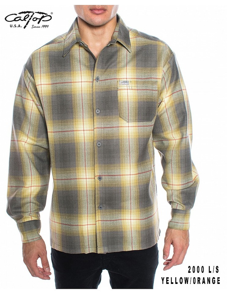 CALTOP OLD SCHOOL FLANNEL VETERANO LONGSLEEVE SHIRT PLAID SM-5X ...