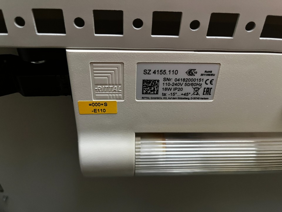 Rittal TS 8806.500 800x600x2000 Electrical Cabinet + SK3361500 Air ...