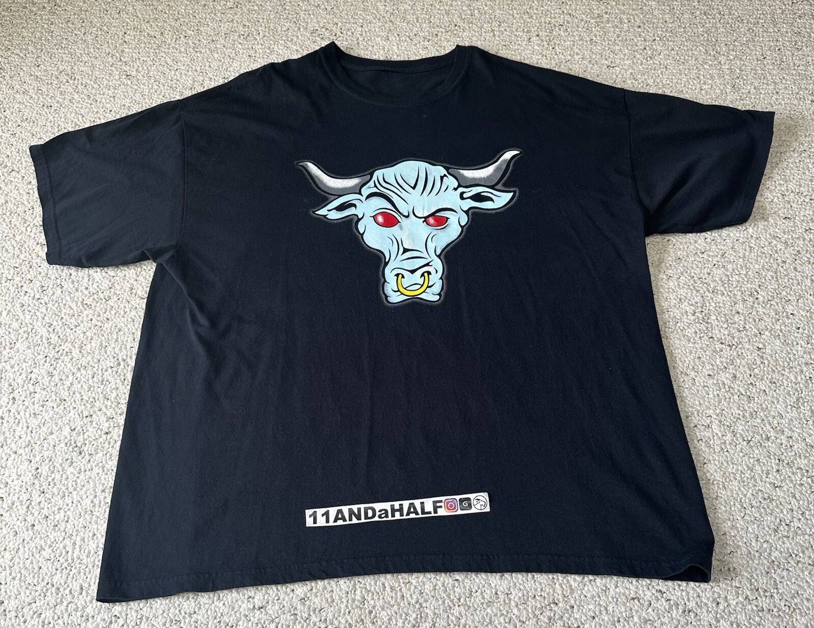 The Rock BRAHMA BULL shirt XL Vintage DWAYNE JOHNSON … - Gem