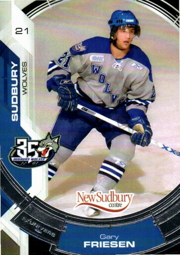 Gary Friesen 2006-07 Sudbury Wolves | eBay