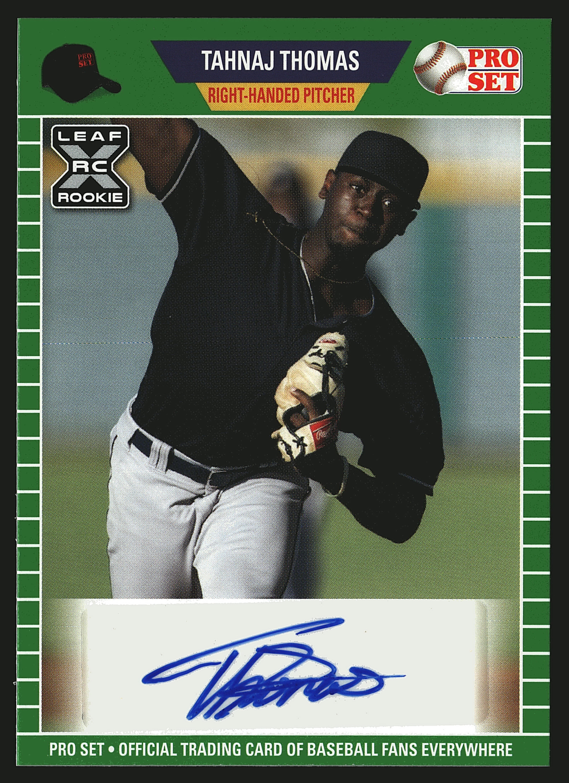 2021 Pro Set Tahnaj Thomas #PS-TT1 Autographs Green AU | eBay