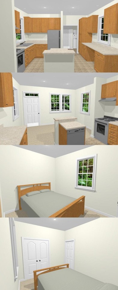 14x32 Tiny House -- 447 sq ft -- PDF FloorPlan -- Model 1N | eBay