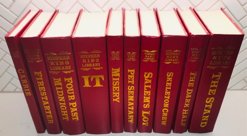 Stephen King Red Leather Library Edition Lot of 10 Hardcover Books The ...