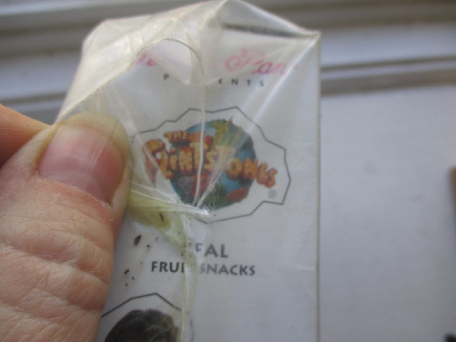 THE FLINTSTONES REAL FRUIT SNACKS BOX EMPTY IN BAG FRED,WILMA,BARNEY ...