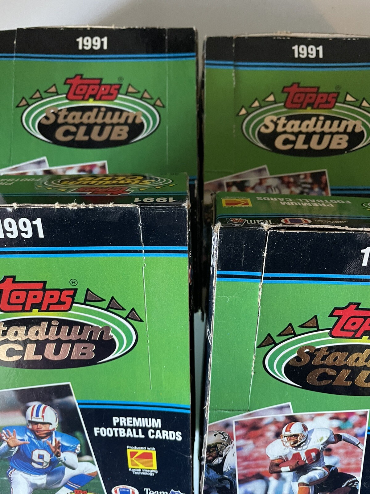 Lot Of 4 1991 Topps Stadium Club Football Wax Boxes - 144 Sealed Packs ...