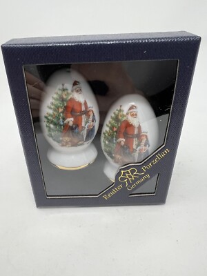 Reutter Porzellan Germany Victorian Christmas S & P Shakers ~ Santa ...