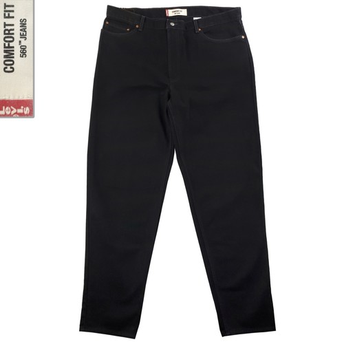 Levi's 560 Jeans Vintage Comfort Fit USA Black Denim Y2K Men "42x38 ...