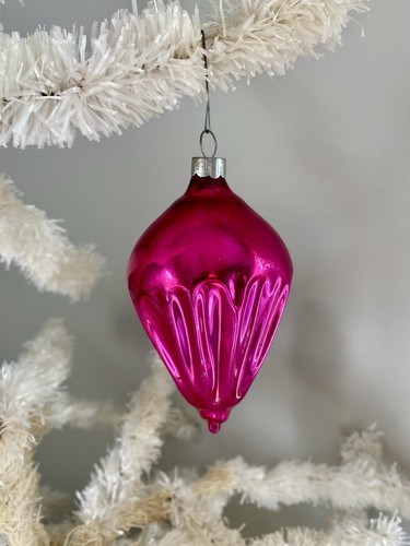 Vtg HEIM Santa Novelties USofA Pre-War Blown Glass Pink Parachute ...