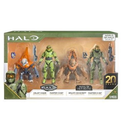 World of Halo 20 Years Combat Evolved Infinite 4 Pack Jazwares Master ...