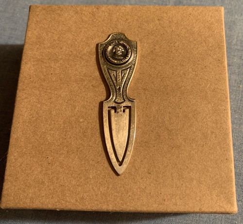 Vintage Silver Tone Bookmark Home Of Mark Twain Hannibal Mo. Souvenir ...