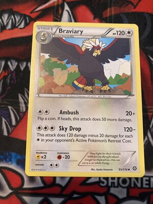 Pokémon TCG Braviary Steam Siege 93/114 Regular Uncommon-NM | eBay