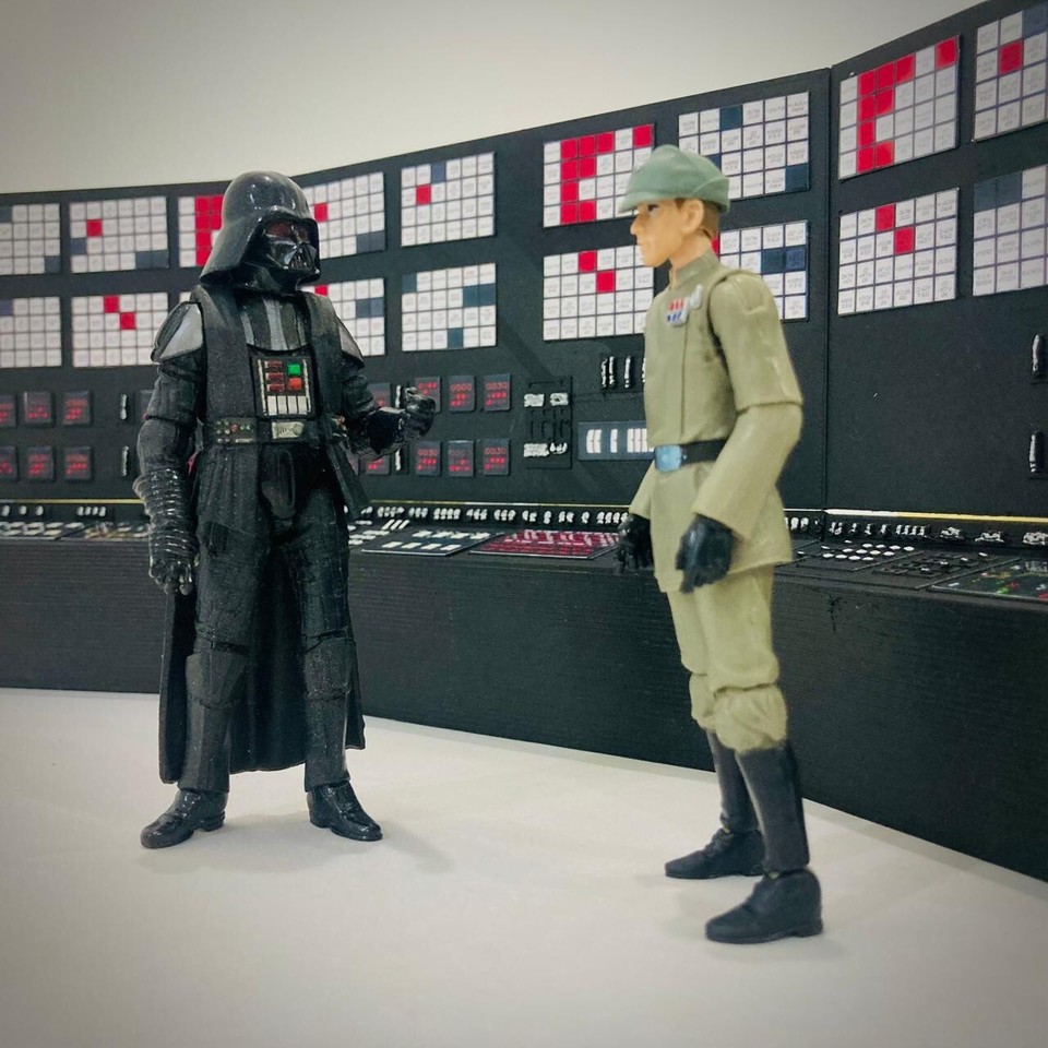 Custom Death Star Superlaser Control Console for 3.75 IN (1:18) Figure ...