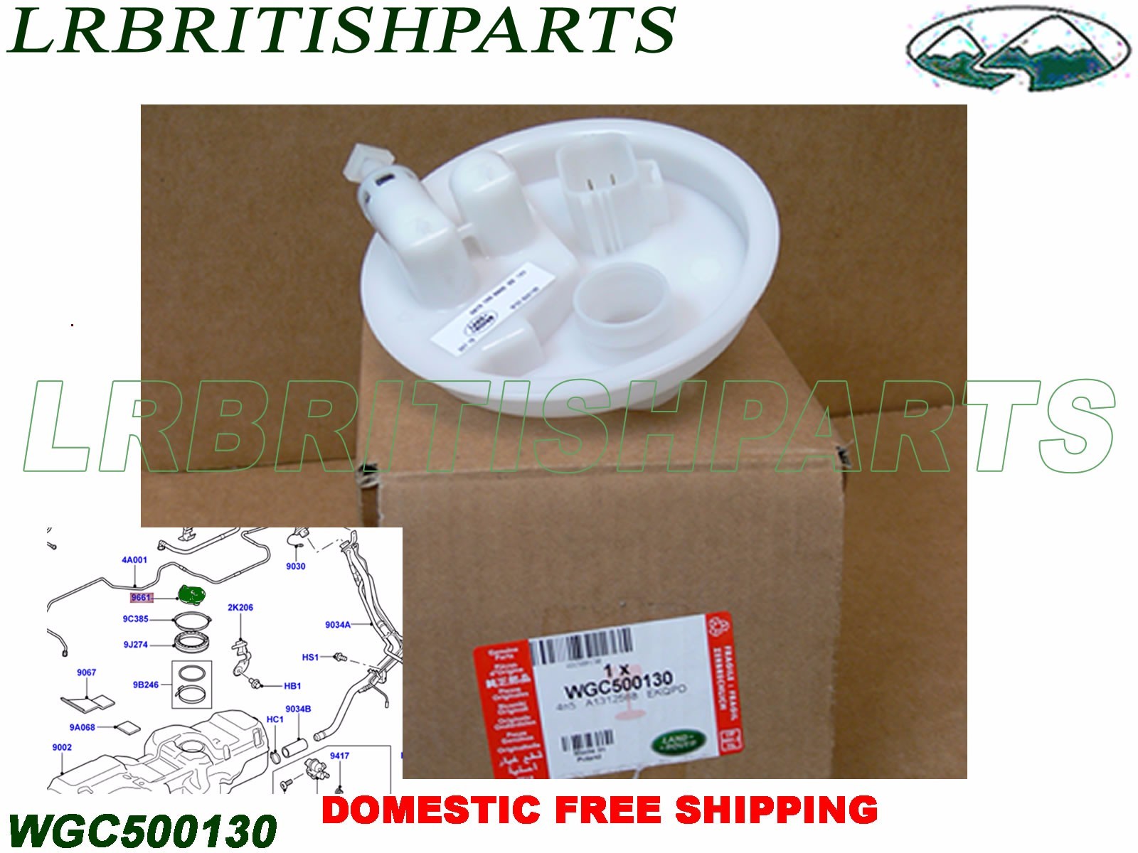 GENUINE LAND ROVER FUEL FILTER & COVER LR3 RANGE ROVER SPORT 05-09 ...