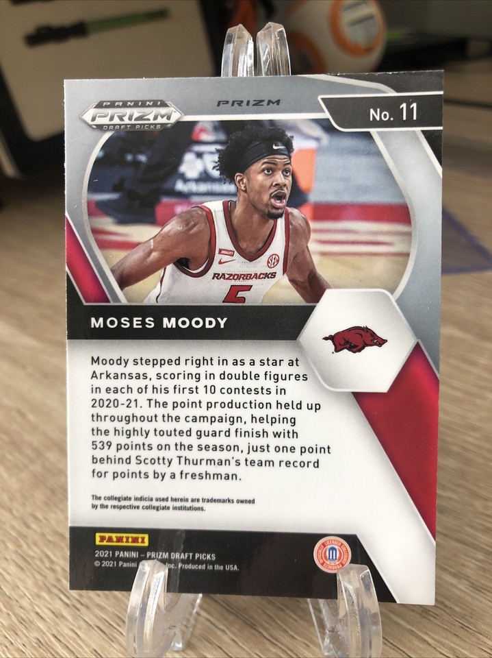 2021-22 Panini Prizm Draft Picks Moses Moody Green Prizm #11 RC | eBay