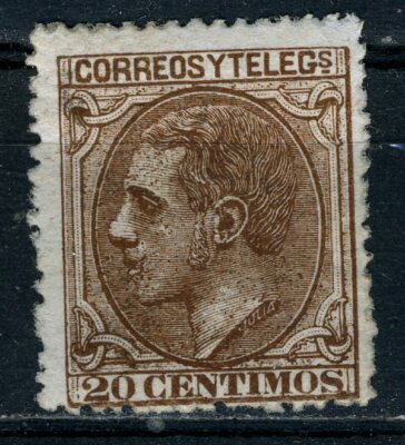 SPAIN 1879, 2O CTS, KING ALFONSO XII. AUTHENTIC. MH* | eBay