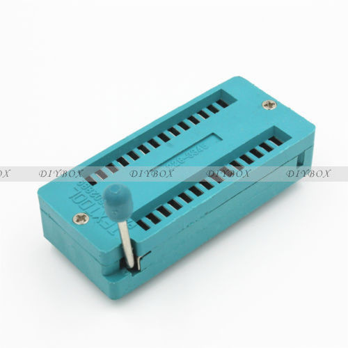 ZIF 28-pin 28 Pins Test DIL ICs Universal IC Socket Insertion Wide Body ...