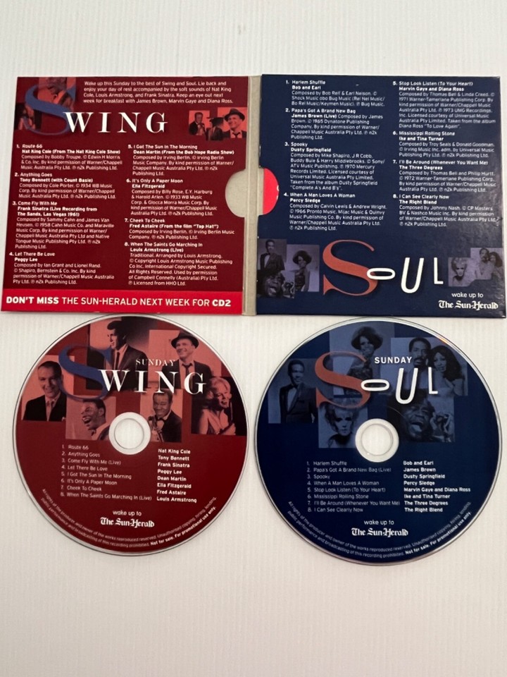 The Sun-Herald Promo Sunday Swing Sunday Soul 2Cd Set | eBay